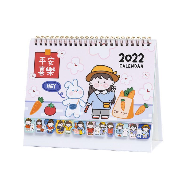 Buy 2022 Desk Calendar Creative Notepad Cute Calendar Planner Notebook ...
