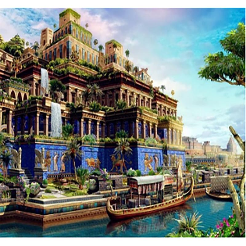 5d Diamond Painting Diy Palace By The Canal Full Round Diamond ...