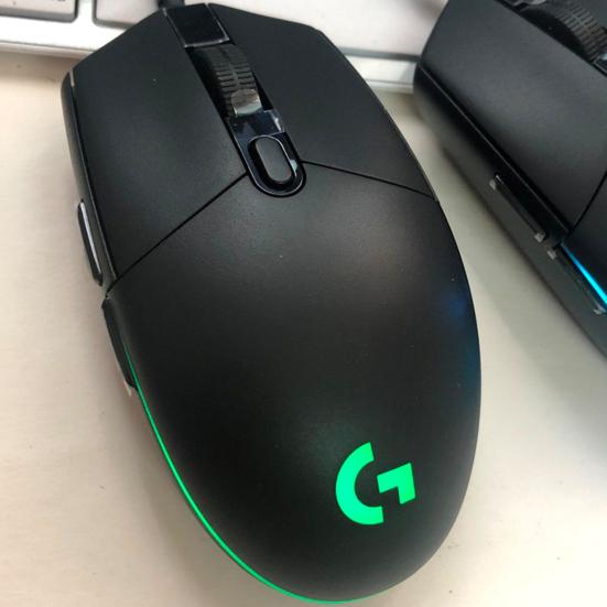 Buy Computer Peripherals Plastic Wired Mouse RGB Light Comfortable to ...