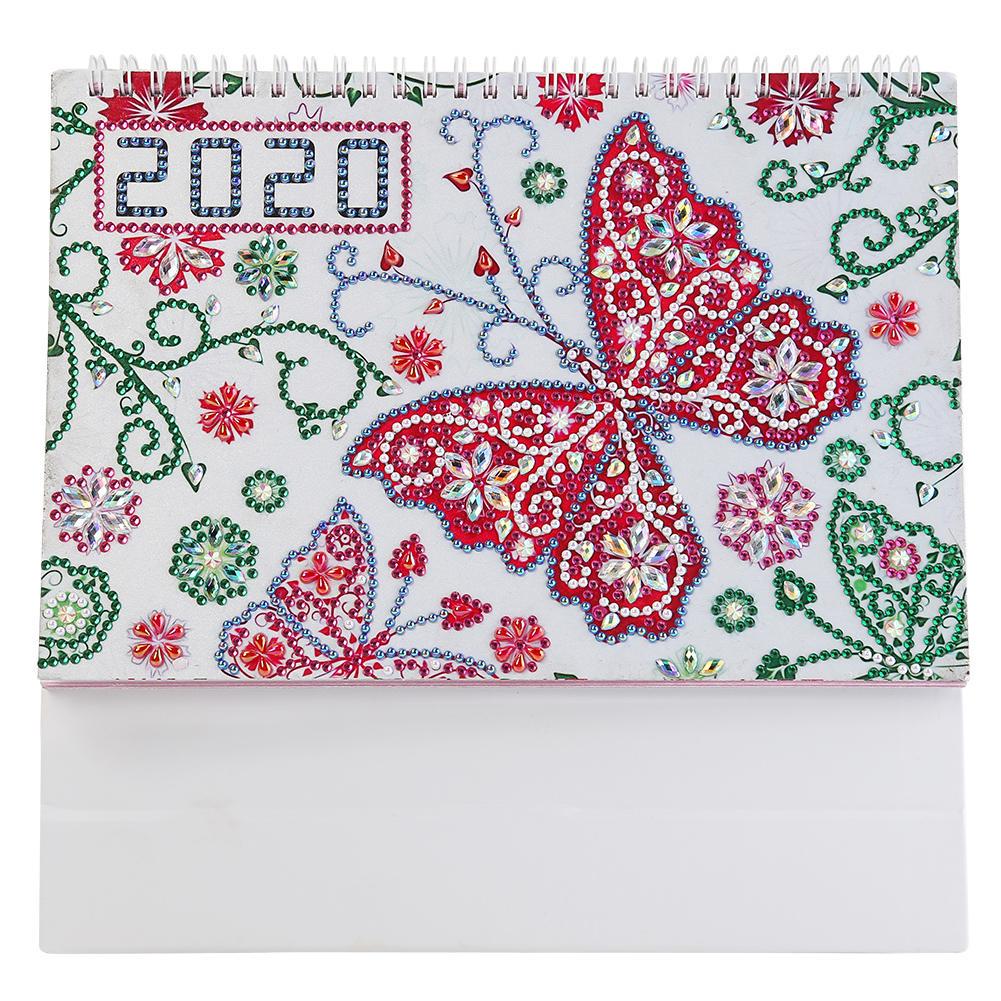 Buy DIY Butterfly Special Shaped Diamond Painting 2020 Table Calendar ...