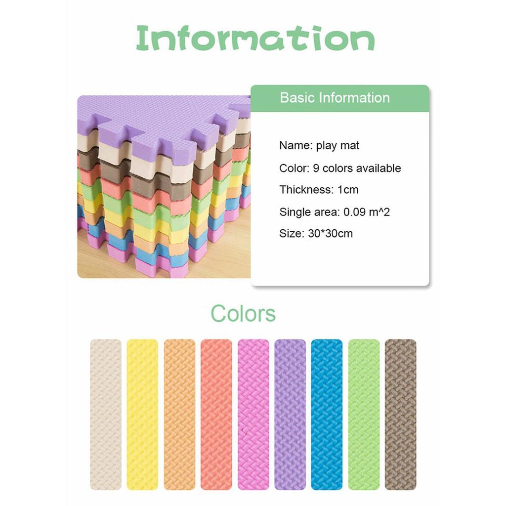 Buy 30 * 30Cm Household Foam Floor Mat Plastic Bedroom Tatami Living ...