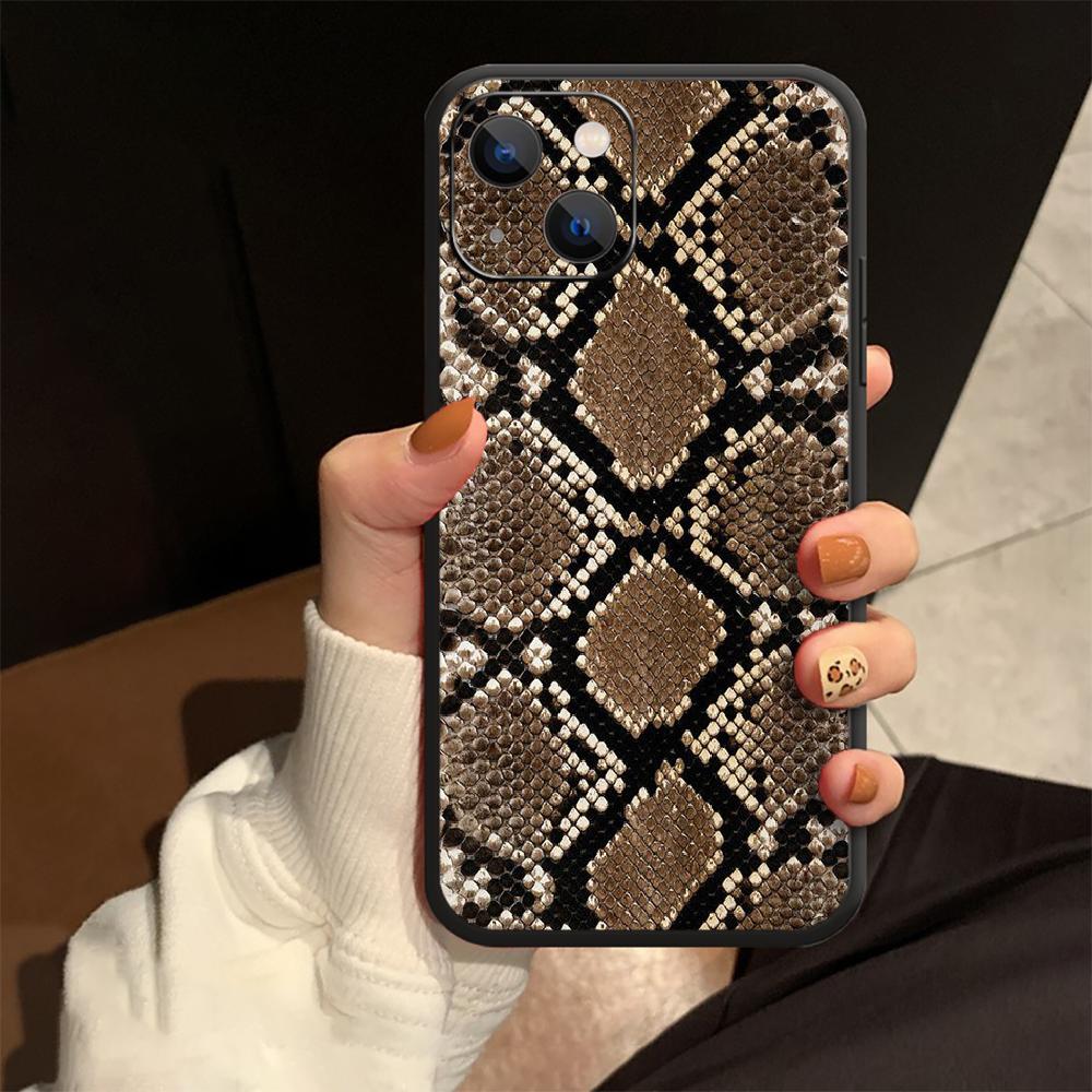 Buy Fashion Texture Snake Skin Phone Case Cover Cell For Iphone Samsung ...