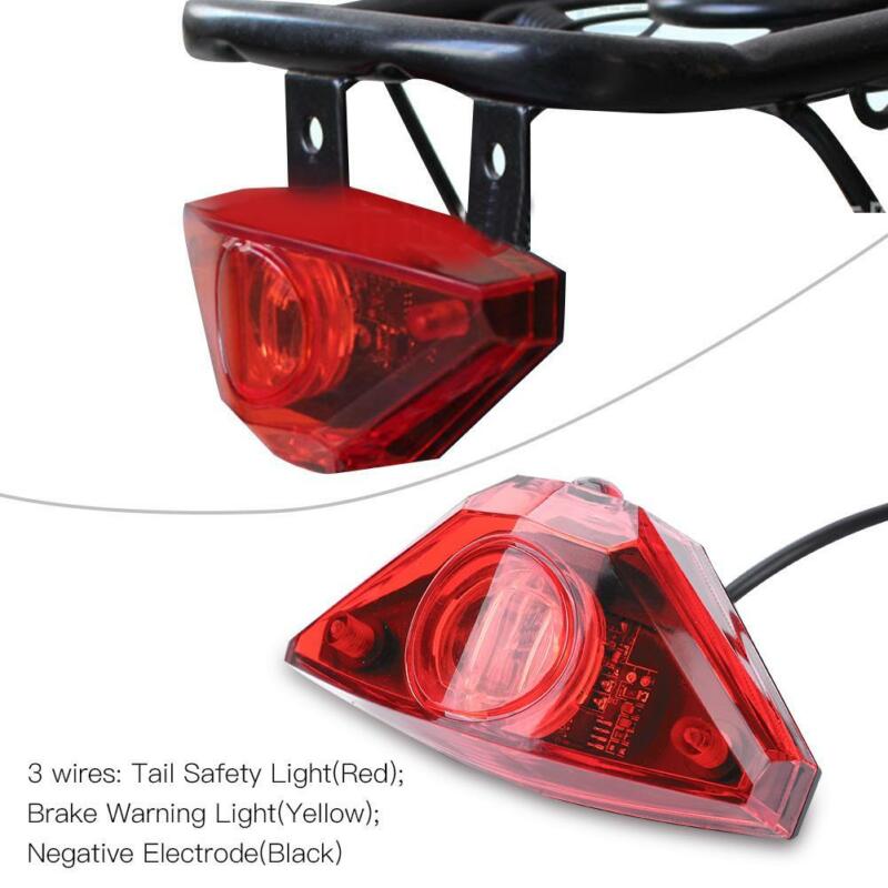 Buy Plastic 2W LED Tail Light Safety Brake Lamp For Electric Bike ...