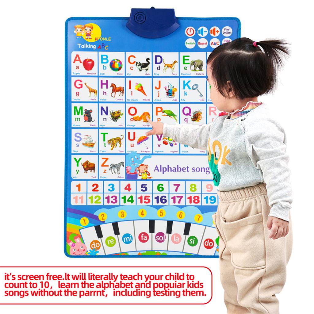 Talking Wall Charts For Kids Alphabet Wall Chart,ABCs & 123s Kids ...
