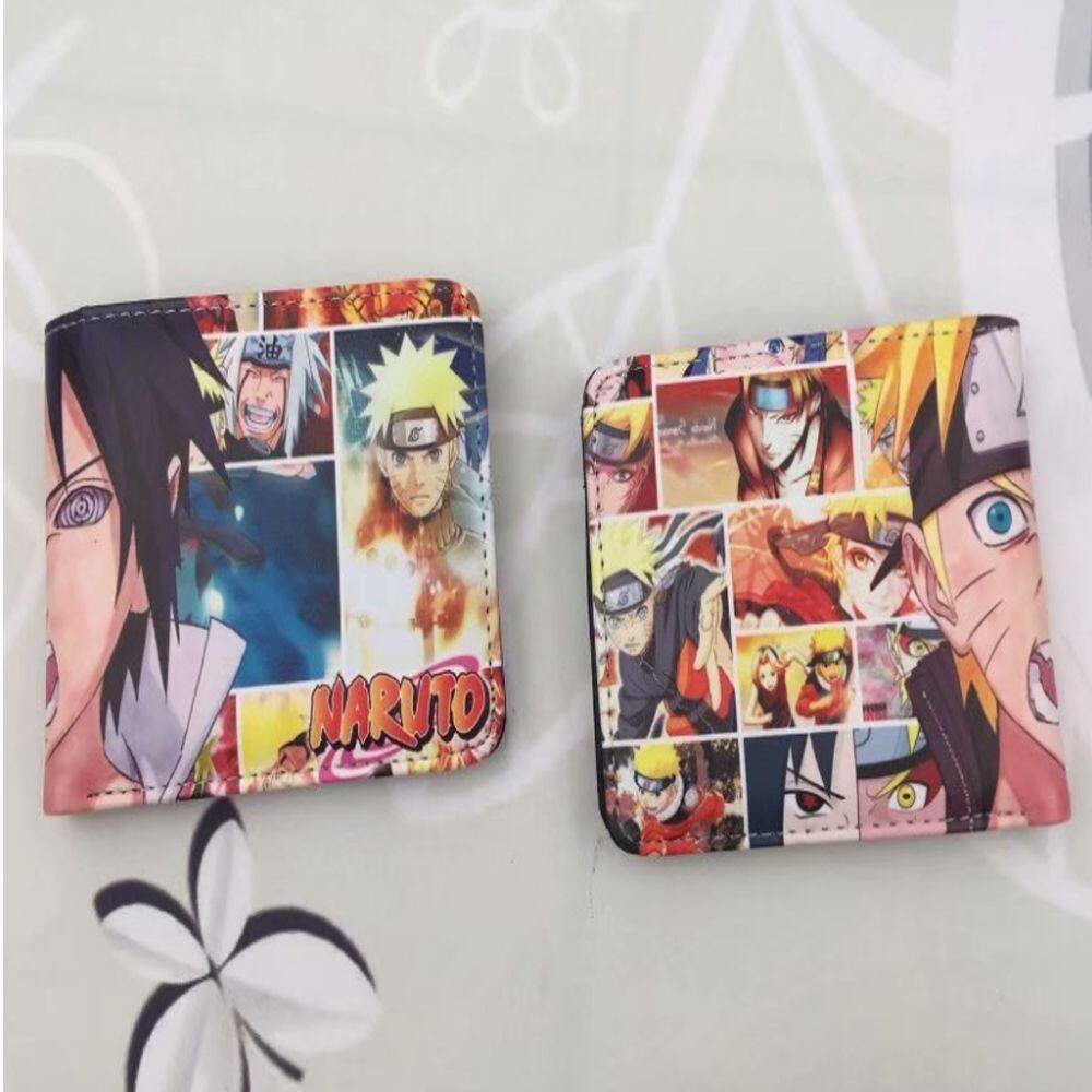 Buy Anime Coin Purse Women Naruto Credit Card Holder Men Wallet Leather ...