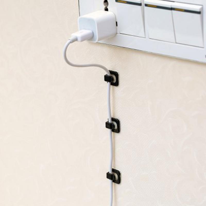 Buy Self-Adhesive Cable Organizer Clip Wire Fixing Clip Data Cable ...