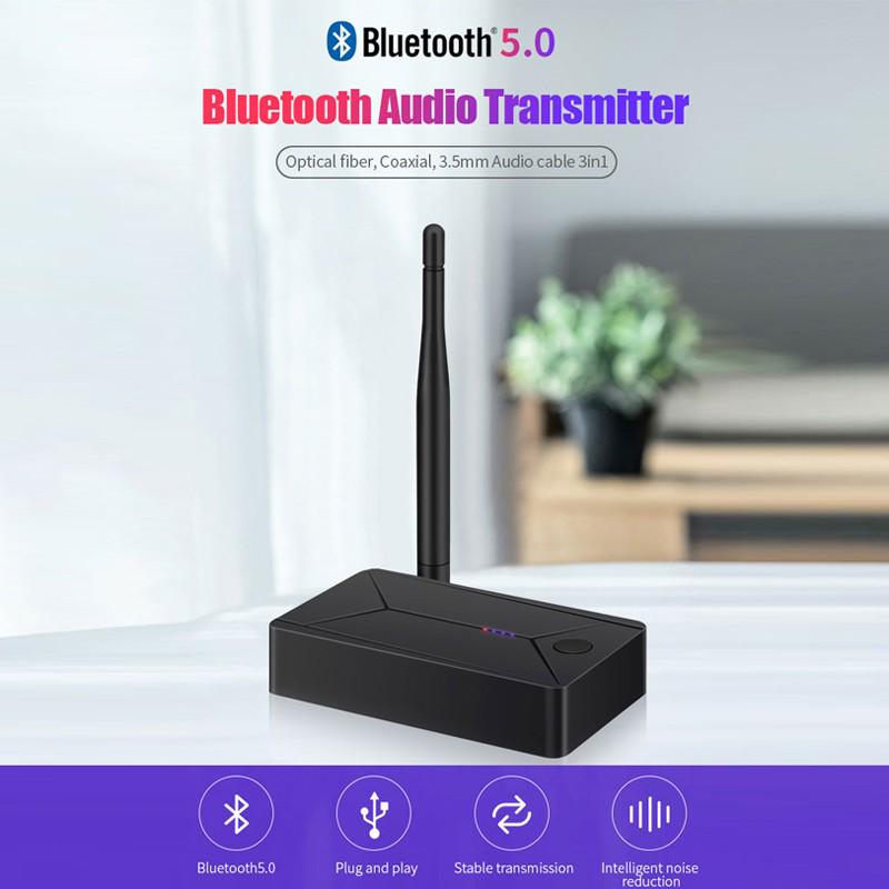 2 in 1 Home TV Stereo Audio Adapter Wireless Bluetooth Transmitter & Receiver Bluetooth Adapter ...