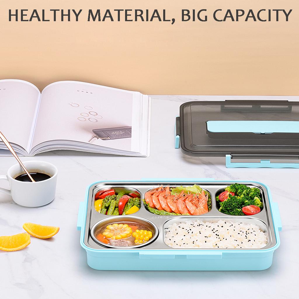 Buy 304 Stainless Thermal Insulated Lunch Box Heating Box Bento Food ...