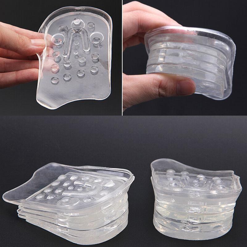 Buy Silicone Five-layer Heightening Insole Transparent Adjustable Half ...