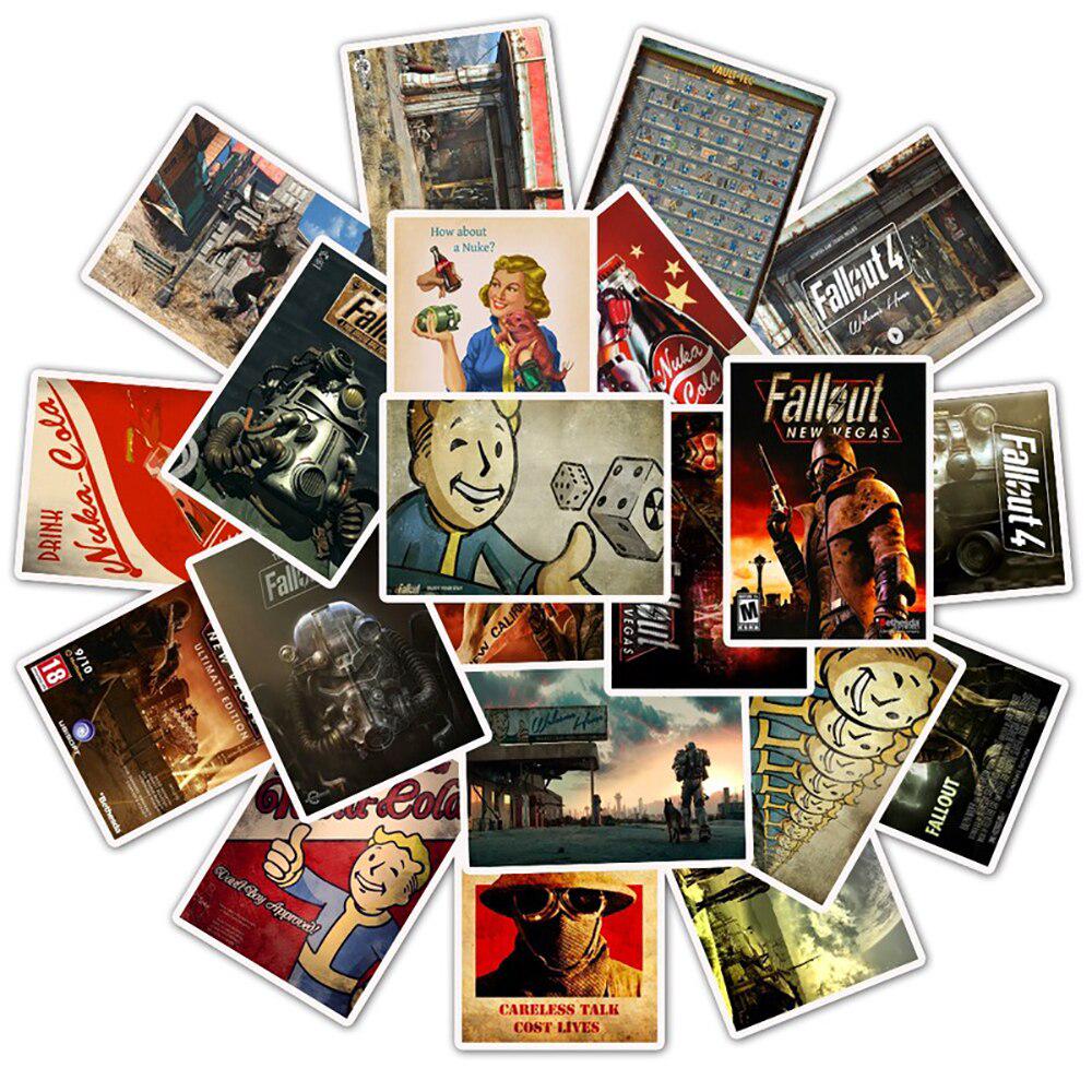 Buy 25PCS Game Fallout 4 Poster Stickers DIY Car Motorcycle Travel ...