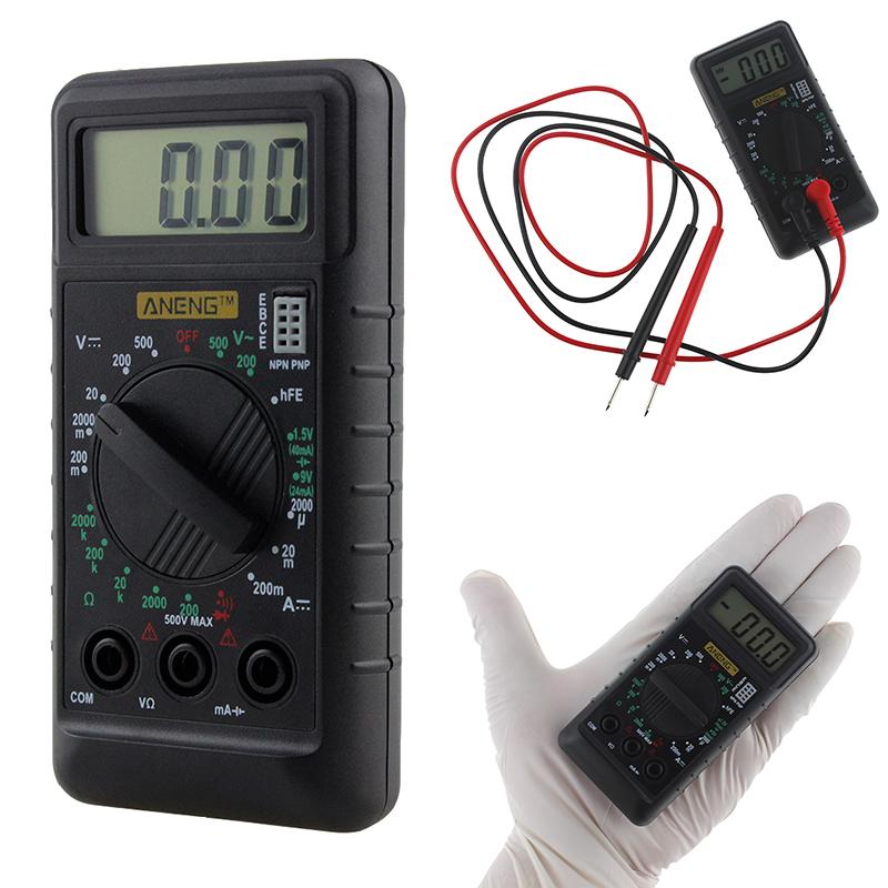 Buy Mini Pocket LCD Digital Multimeter Volt AC DC Ohm Meter Tester with ...