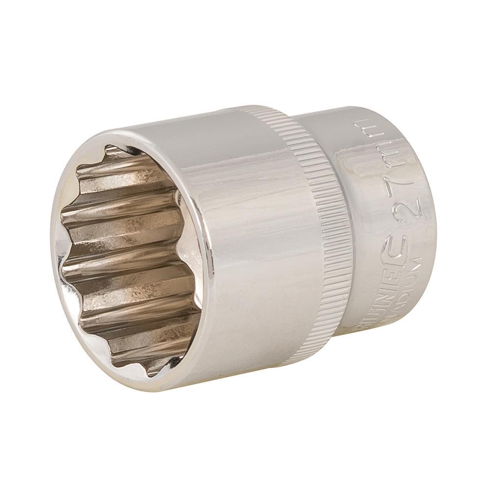 Buy 1/2 metric socket with 12 point drive 27 mm silverline 436883 at ...