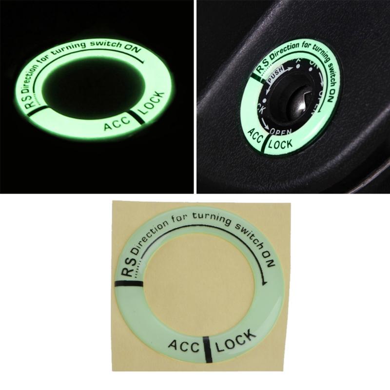Buy Luminous Car Key Ring Hole Cover For Dacia Logan Renault Scenic 2 ...