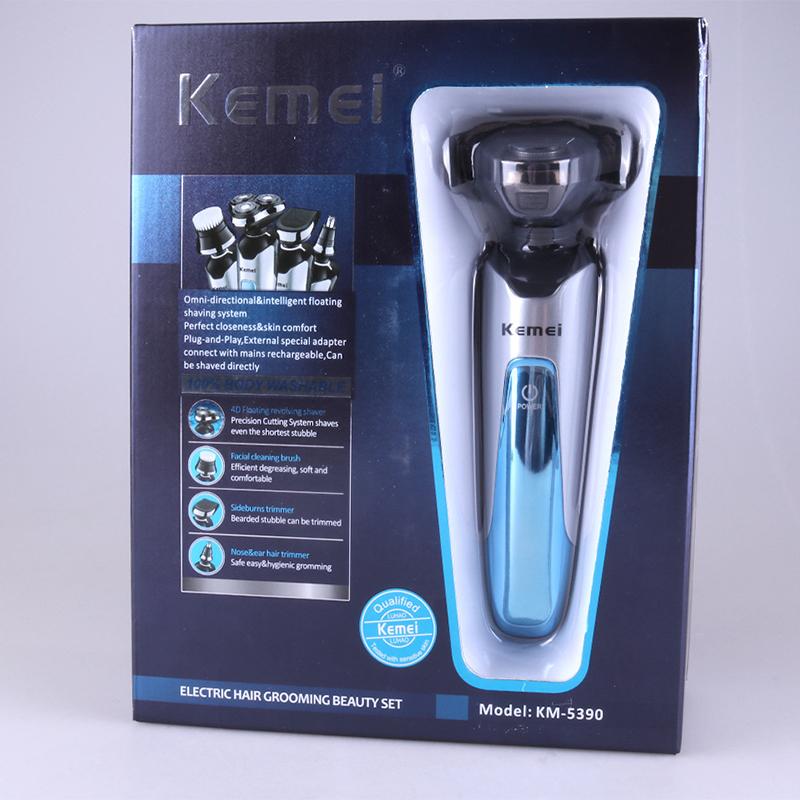 Buy Kemei 4in1 Men's Washable Rotate Shaver Electric Razor for Men ...