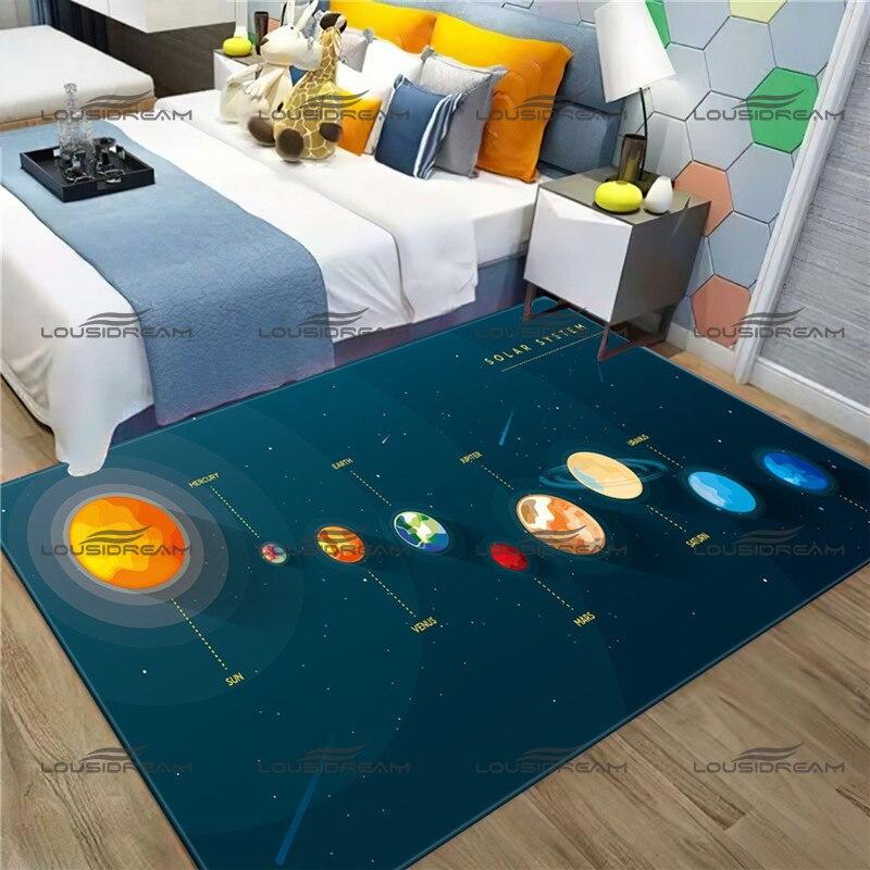 Cheap Cartoon Solar System Pattern Carpet Cosmic Planet Room Decoration ...