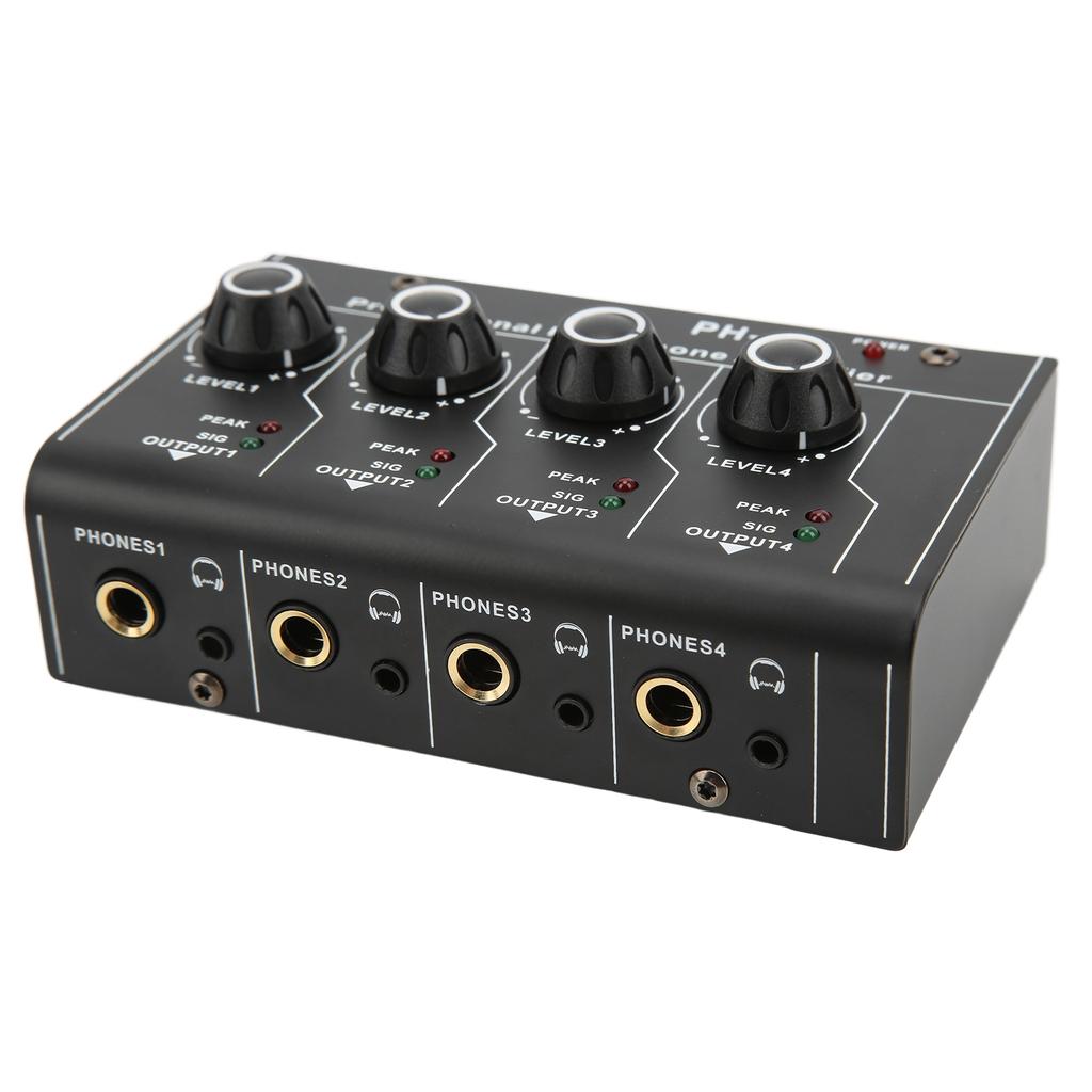 Buy Headphone Amplifier Splitter 4 Channel Stereo Output RCA Input Mini ...