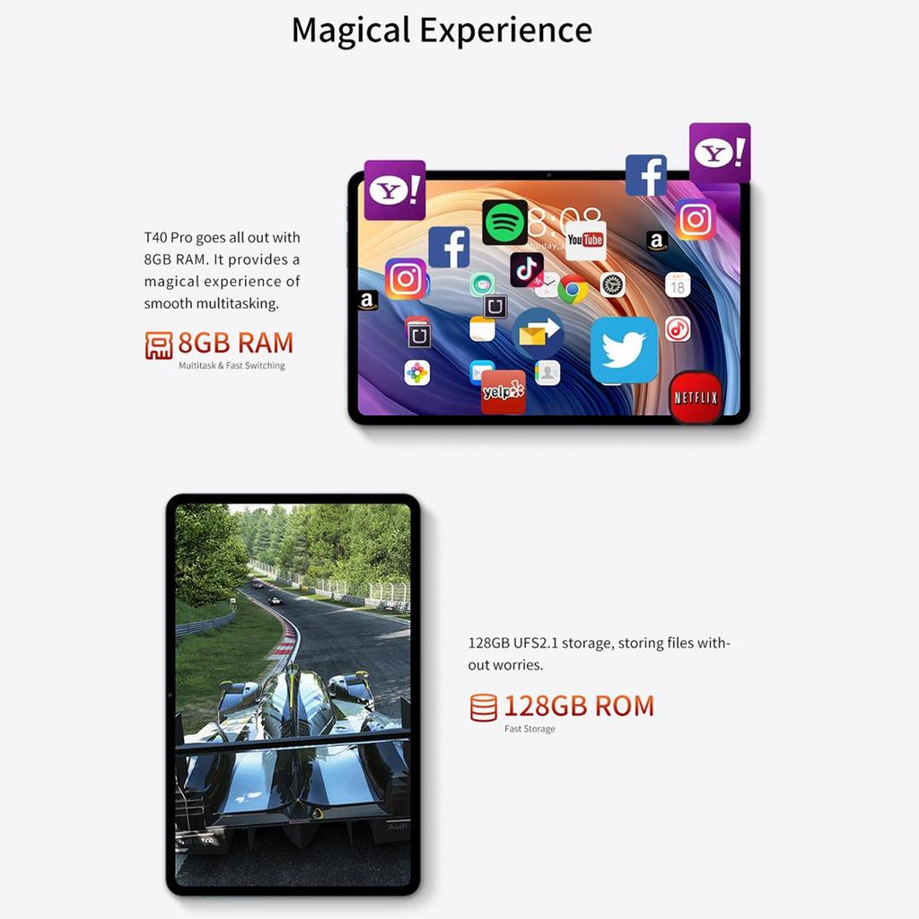 Купить Teclast T40 Pro 2023 10,4-дюймовый планшет 2000x1200 IPS 8 ГБ ...