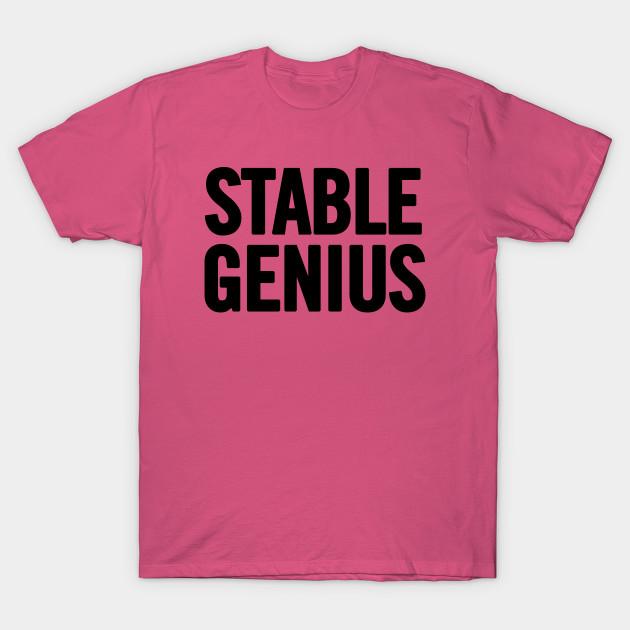 Buy Men Premium Cotton Harajuku T Shirt Stable Genius Print Men's Tee ...
