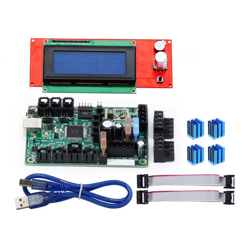 Buy 3D Printer Accessories Mini-Rambo 1.3 Mainboard Set for Prusa I3 ...