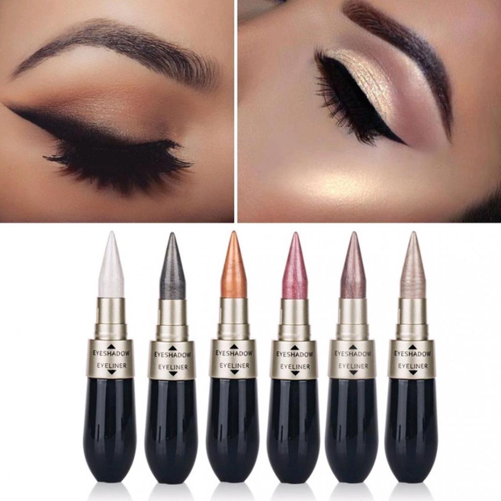 Buy Double-end Waterproof Liquid Eye Shadow Eyeliner Pencil Cosmetic ...