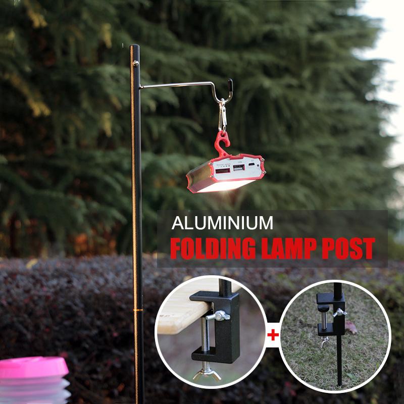 Buy Camping Lantern Stand, 120cm Collapsible Aluminum Alloy Lamp Stand ...