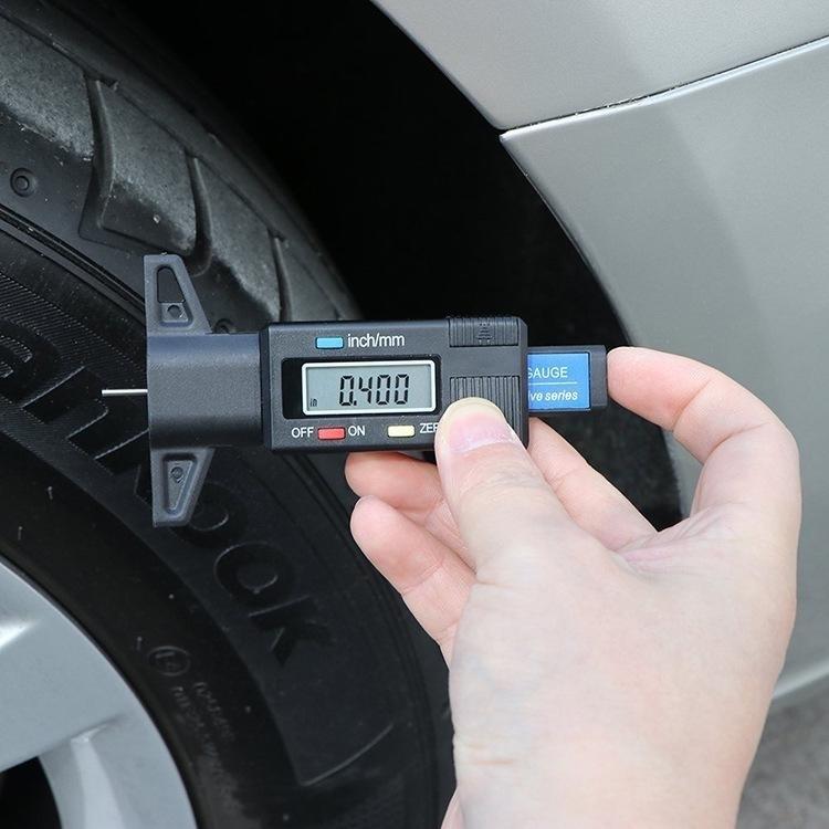 Cheap Digital Tire Pattern Depth Ruler 0-25mm Tire Wear Detection Car ...