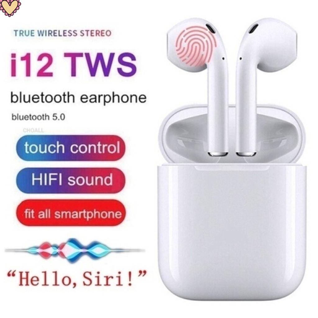 I12 TWS Kulaklıklar Kablosuz Bluetooth Akıllı Dokunmatik Kontrol Şarj ...