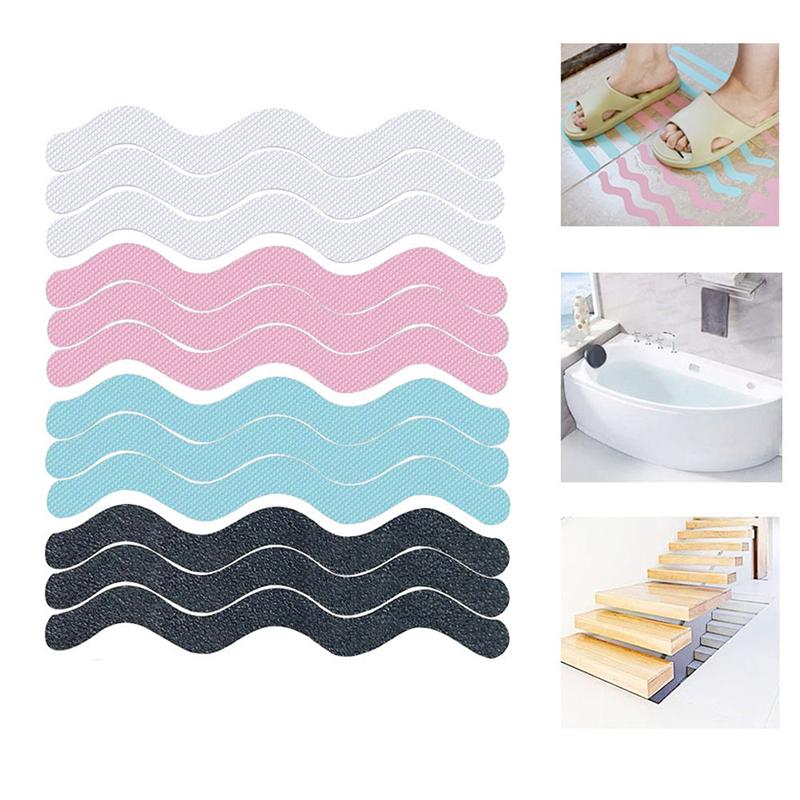 Buy 6Pcs Anti Slip Bathtub Stickers Bathroom S Shape Self-Adhesive Non ...