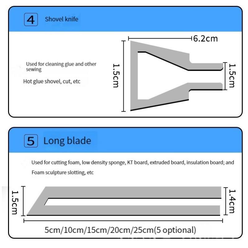 Buy Electrothermal Cutting Knives Hot Melt Knives Sponge Pearl Cotton ...