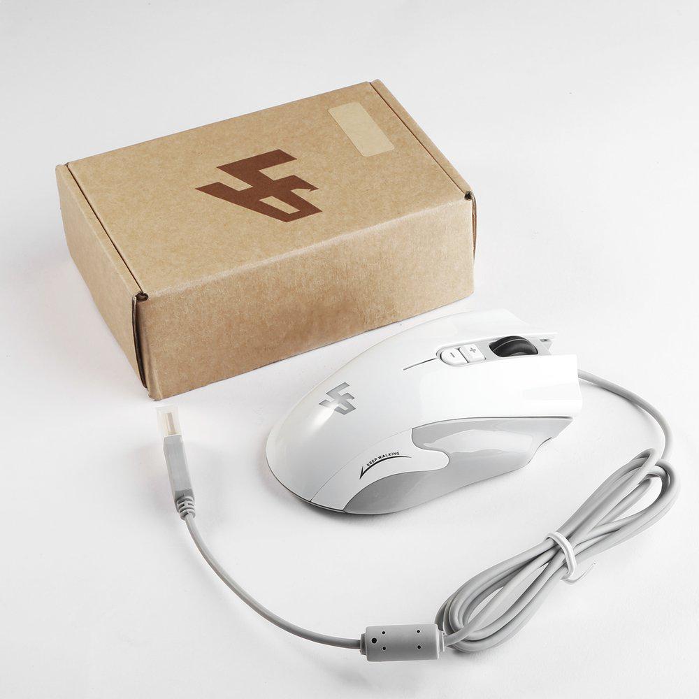 Buy 5D 250-4000 DPI 5V 100mA 4 Buttons LED USB Port Interface Wired ...