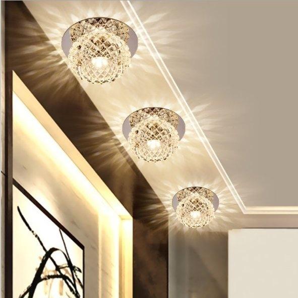 Small 5W Modern Crystal LED Ceiling Light Fixture Mounted LED Ceiling ...