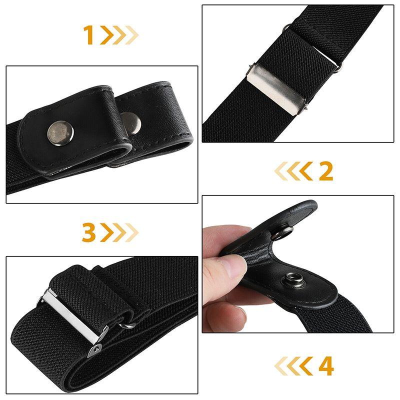 Buckle-free Lazy belt Comfortable Invisible Belt for Jeans ladies men's ...