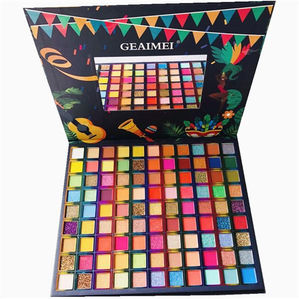 Brazilian Carnival Eyeshadow Palette Matte Glitter High-gloss Glitter ...