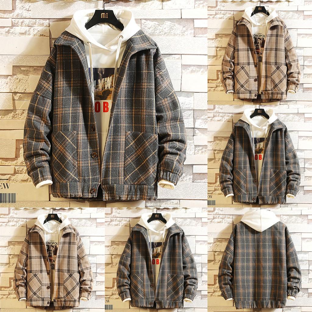 Buy Men's New Autumn Winter Lattice Casual Fashion Large Size Zipper ...