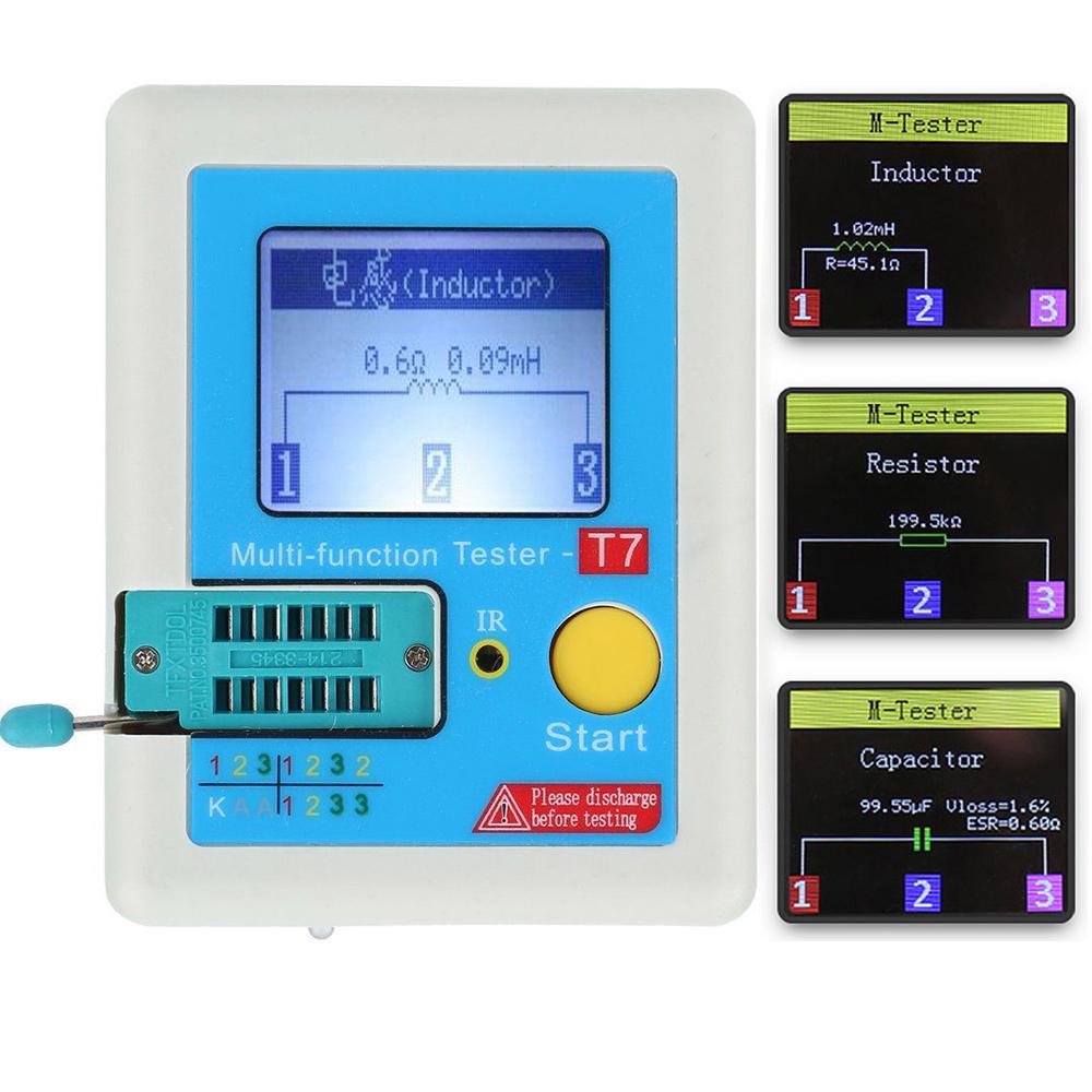 LCR-T7 Tester Transistor TFT Diode Triode Capacitance Meter LCR ESR ...
