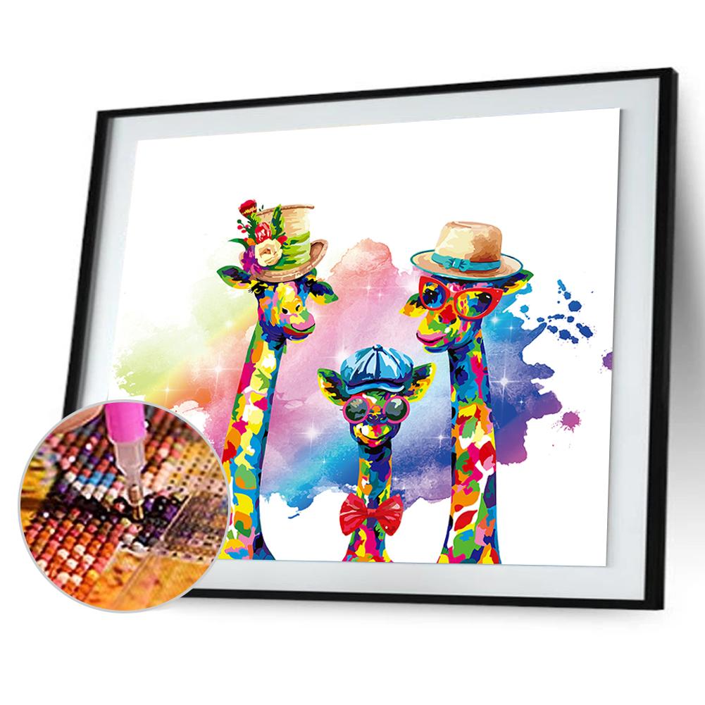 Buy 5D Diamond Painting Kit Color Giraffe Full Round Drill DIY Mosaic (yh061) at affordable ...