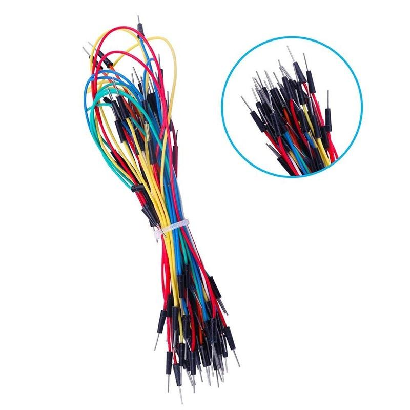 65pcs Breadboard Jumper Cables For Jump Code Wire Kit Solderless ...