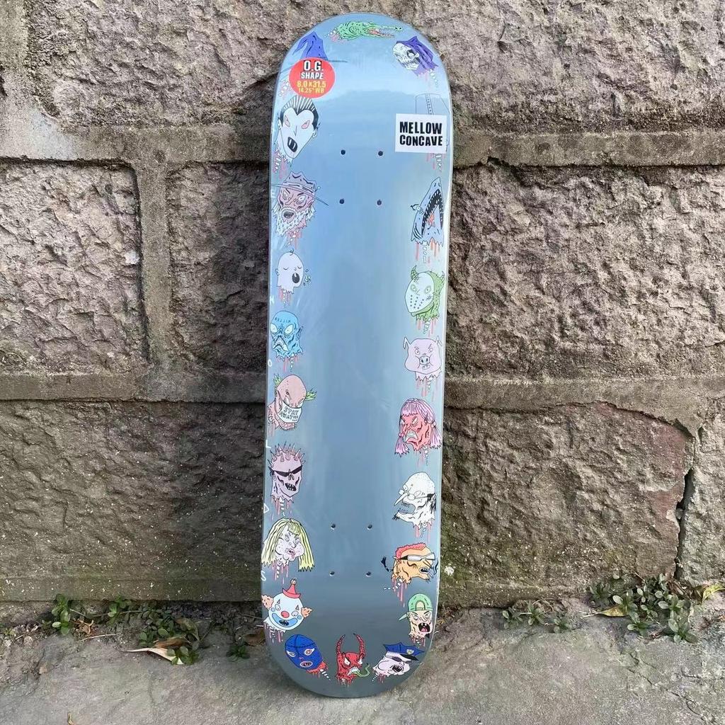 Satın alın Transverse Skateboard 7-Layer Canada Wood Deck Three-layer ...