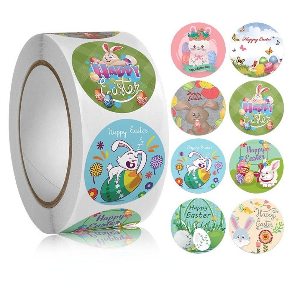 Cheap Party Self Adhesive Label Easter Rabbit Egg Stickers Gifts Bag ...