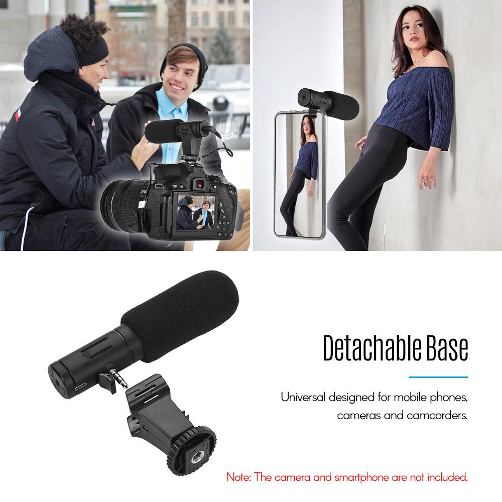 Buy DSLR Camera Phone Microphone Interview Video Vlogging Recording at ...