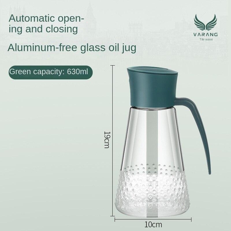 Buy VARANG Glass Oil Pot Kitchen Household Oil Bottle Leak-proof ...
