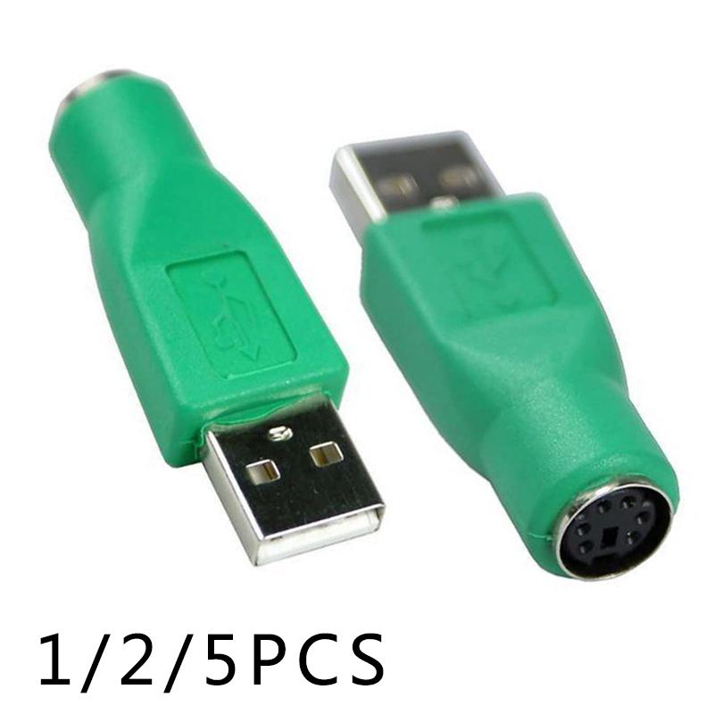 1/2/5pcs Female To USB Male Green Adapters Converter For Keyboard Mouse ...