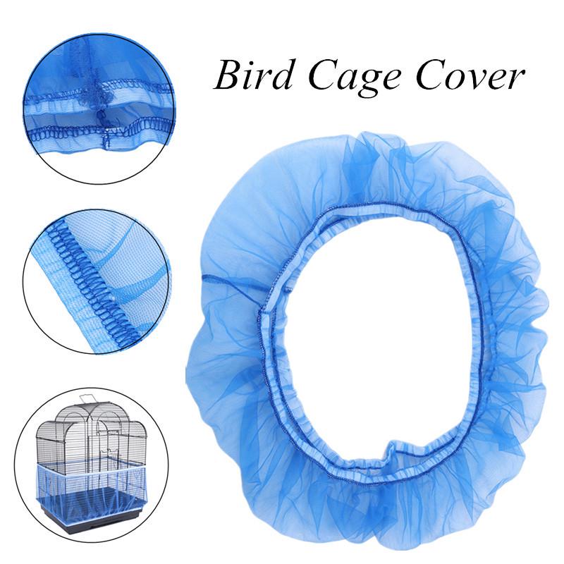 Buy 2 Sizes 4 Colors Mesh Airy Fabric Soft Nylon Bird Cage Cover at ...