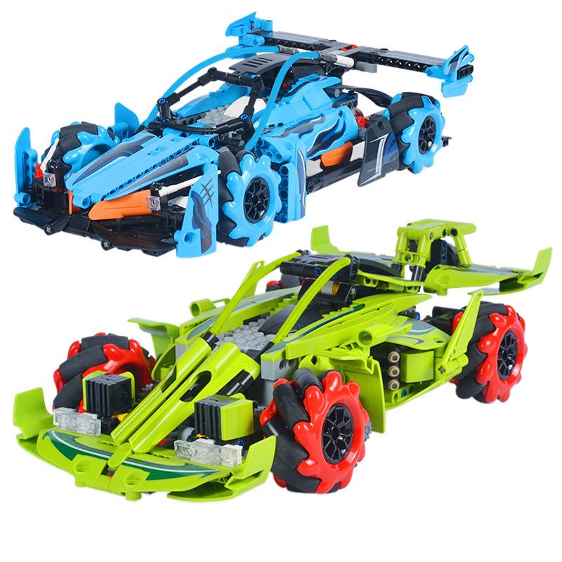 Buy KAIYU 561PCS 4WD City Remote Control Rotating Drift Racing Car Bricks RC Supercar vehicle ...