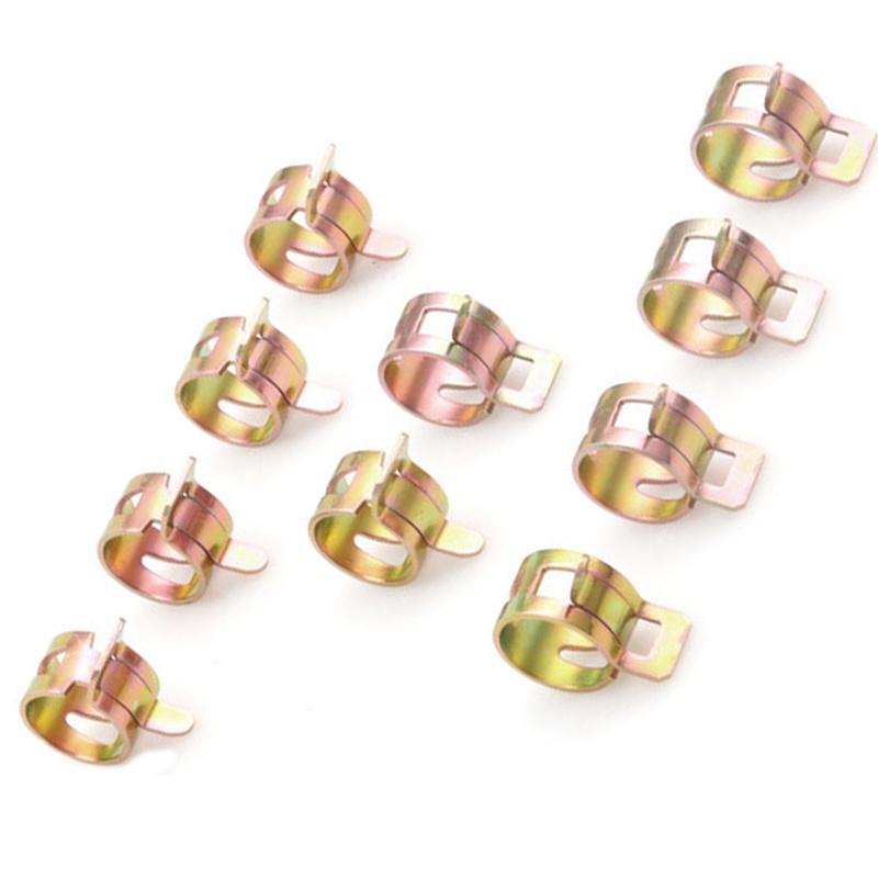 60Pcs 6-15mm Spring Clips Fuel Oil Water Hose Clip Pipe Tube Clamp ...