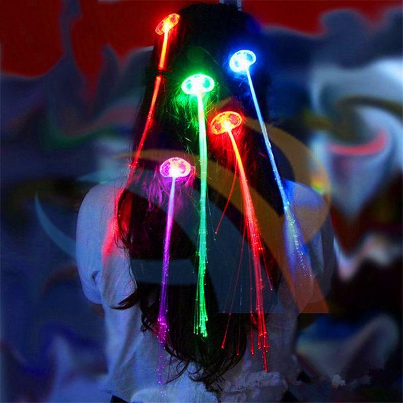 Buy LED Wigs Hair Styling Tool Party Decoration Ligth Up Show Glow In ...