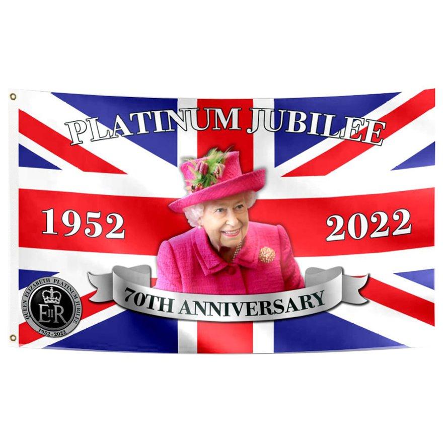 Flagge Britisches Vereinigtes Königreich Queen Elizabeth II Platinum ...