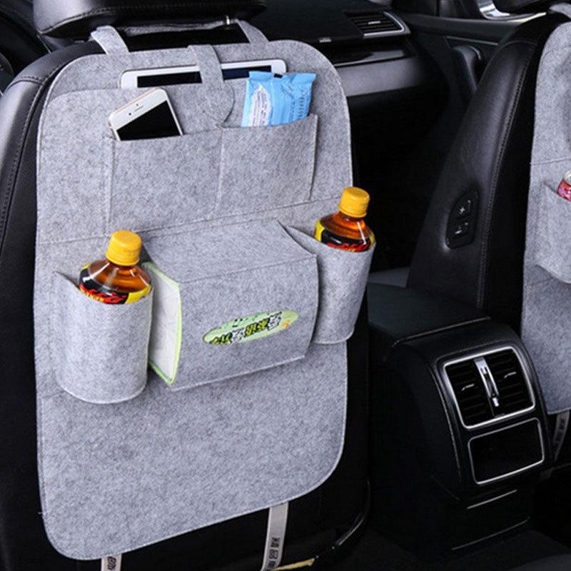 Cheap Car Back Seat Felt Multi Pocket Hanging Storage Bag Organiser Car ...