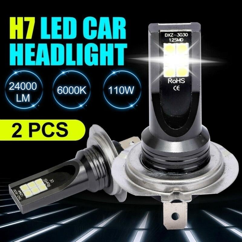 Buy 2Pcs/Set H7 110W 24000Lm LED Car Headlight Conversion Globes Bulbs Beam 6000K Kit at ...