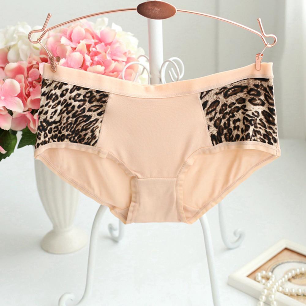 Buy Women Leopard Print Sexy Seamless Briefs Low-Rise Underpants ...